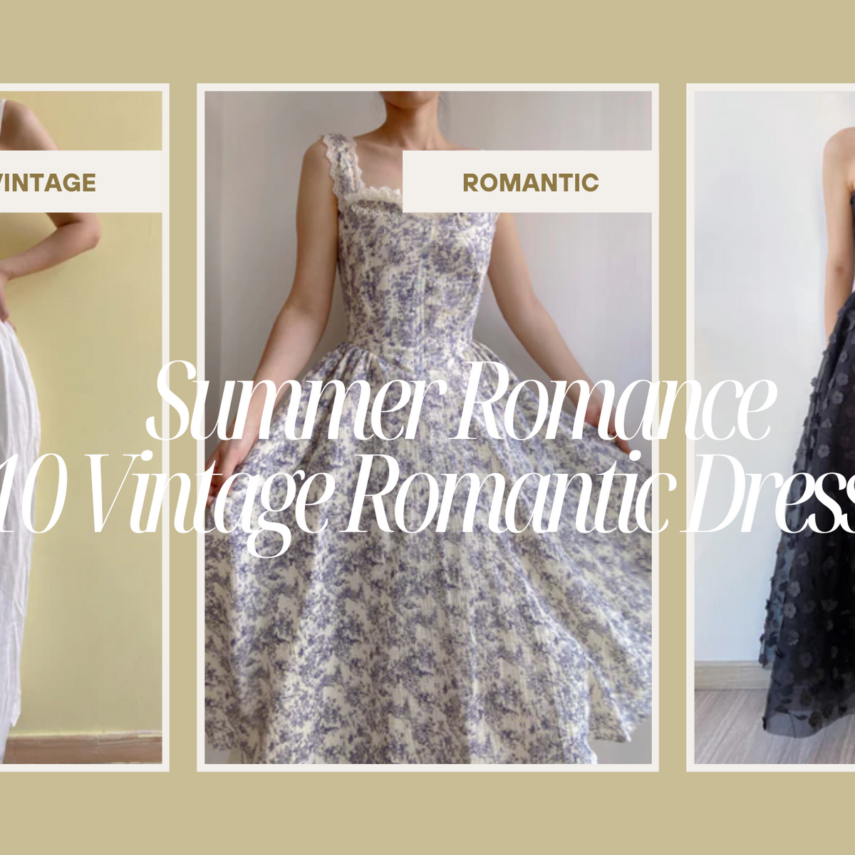 Summer Romance: 10 Vintage Romantic Dresses – VintageMist